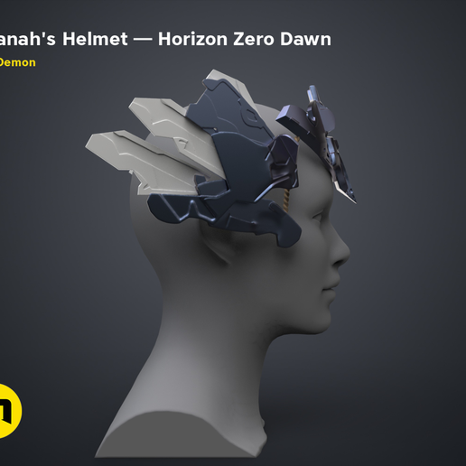 🪖 Talanah's Helmet — Horizon Zero Dawn・ 3D File for ・Cults
