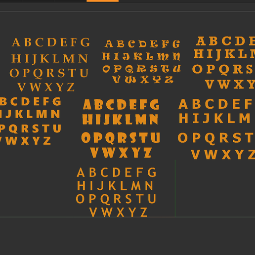 STL file Alphabets latter 🎨 (OBJ)・Model to download and 3D print・Cults