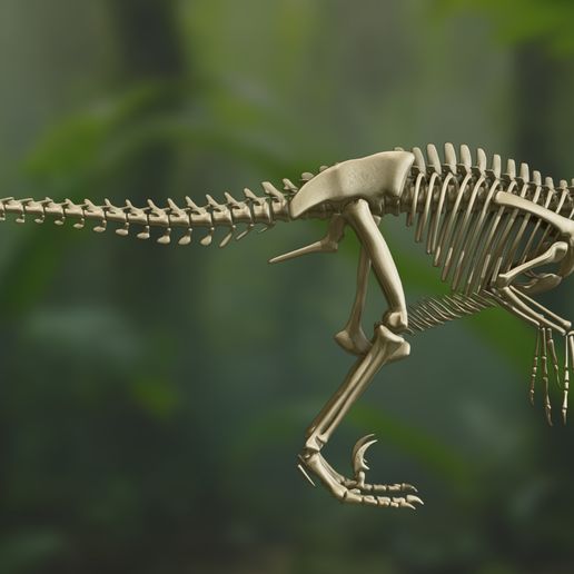 💀 Utahraptor : Complete skeleton・ STL File for 3D printing and CNC ...