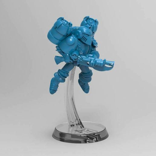 🛰 28mm Miniature Flight Base for Retro Space Men・Free STL File for ・Cults