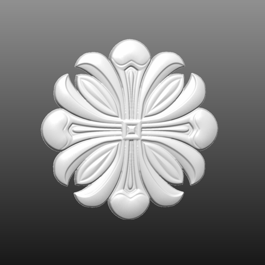 3D file Gypsum Plaster Ceiling Rose Decoration 🌹 ・3D printing template ...