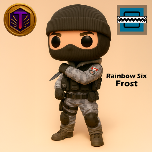 🌈 Frost Rainbow Six - Funko Pop・ STL File for 3D printing・Cults
