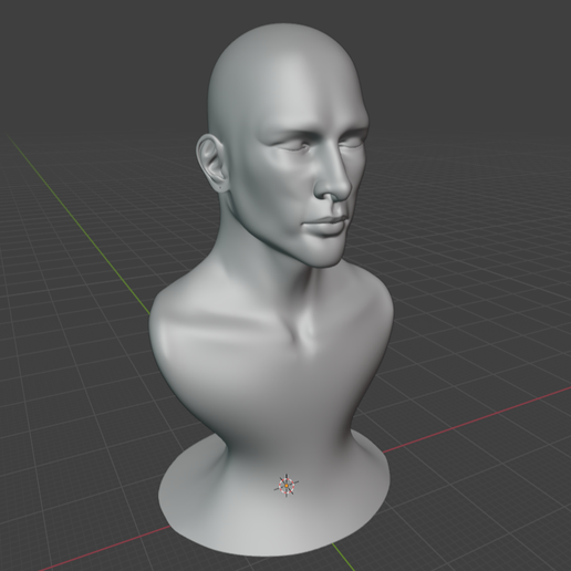 👨 Man bust realistic head 3D print model・ STL File for 3D printing・Cults