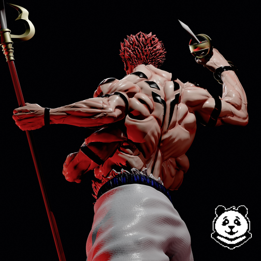 💬 Ryomen Sukuna - True form Jujutsu Kaisen 3D STL printing model.・ 3D ...
