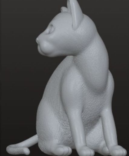 🐱 Sitting Cat・Free STL File for 3D printing・Cults