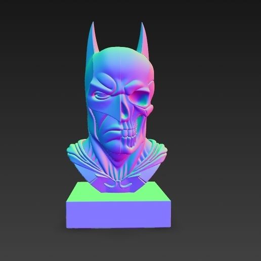 💀 Batman Skeleton Bust – Dark Gothic Collectible 3D Printable ...