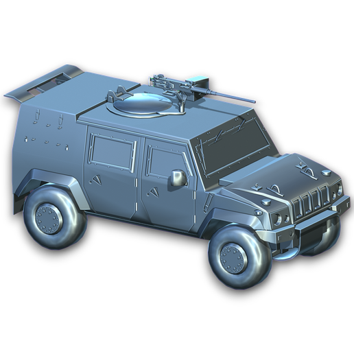 OBJ file Iveco LMV 3 🔫 ・3D print design to download・Cults