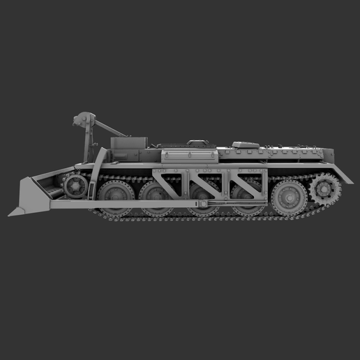 🪖 British Centaur Dozer Tank・ STL File for 3D printing・Cults