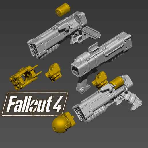 🔫 Laser Gun 3d model fallout 4・ OBJ File for 3D printing・Cults
