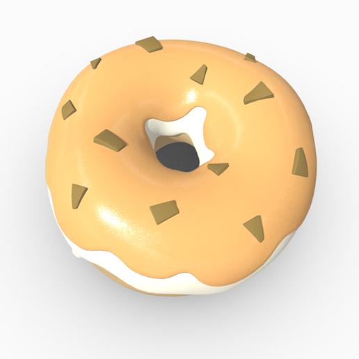 STL file Buttermilk Chocolate Doughnut 🍫 (OBJ)・3D printer model to ...