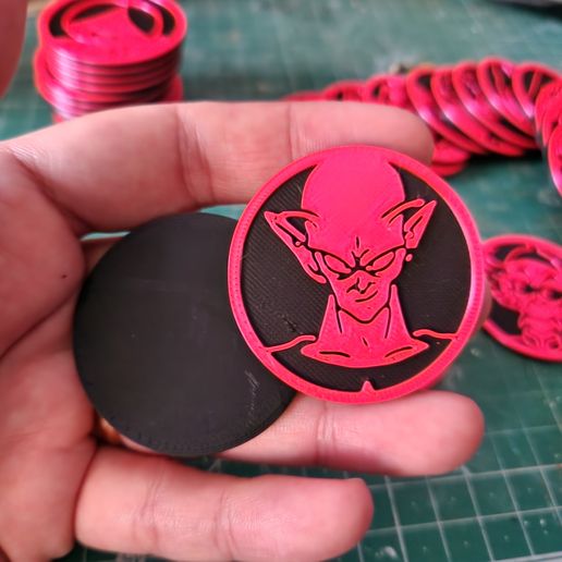 Archivo STL King Piccolo (Dragonball) collectible coin 🤴 (3MF)・Design ...
