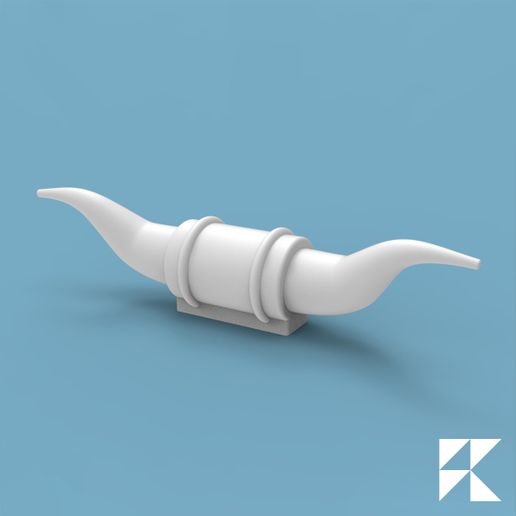 🤘 Hood Horns - for model cars and diecast・Free STL File for ・Cults
