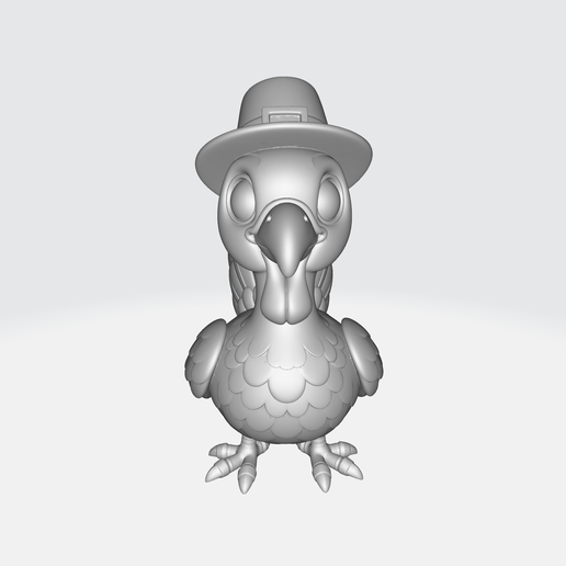 🦃 Cute Cartoon Turkey 3D Model , Thanksgiving Decoration , Printable ...