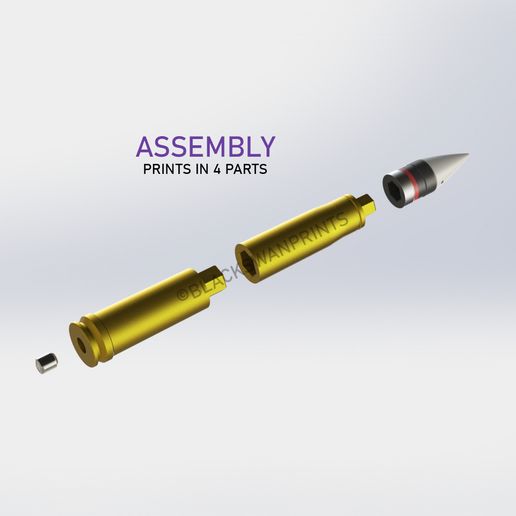 3D file WW2 German 3.7cm Bordkanone Autocannon Shell 🐚 ・3D printer ...