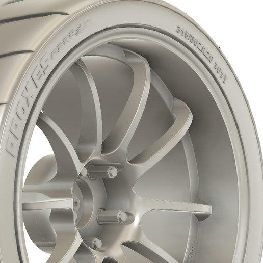 🚗 1/24 20x11 (ED) Advan Racing RZ-DF wheels・ 3D File for 3D printing・Cults