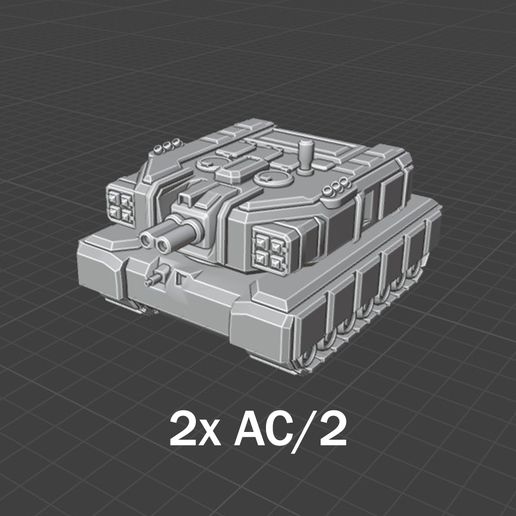 🪖 Battletech Bulldog medium tank proxy・ STL File for 3D printing・Cults