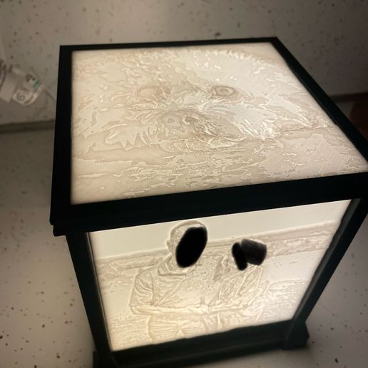 📦 Photo Box (Shadow Box) Lamp Frame and Lid・ STL File for 3D printing・Cults