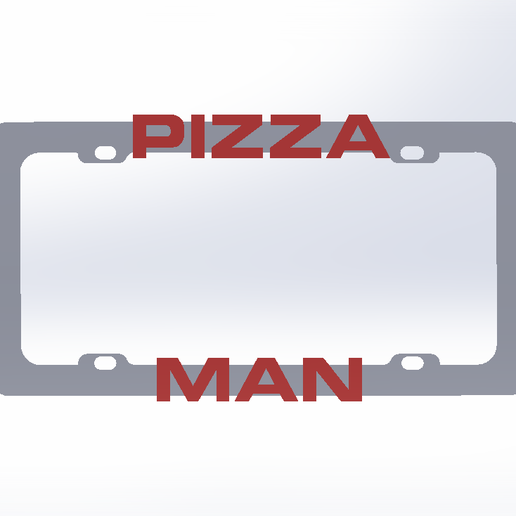 🖼️ Modular License Plate Frame - 4-Piece Design for Printing on Any Bed ...