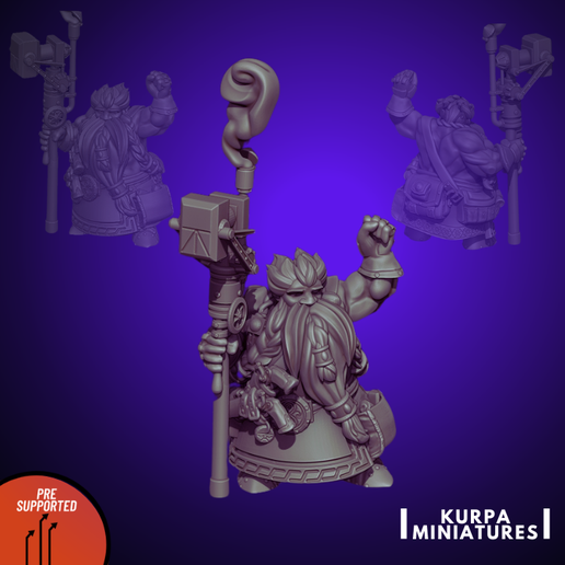 STL file Dwarf Engineer 🎲 ・3D printable model to download・Cults