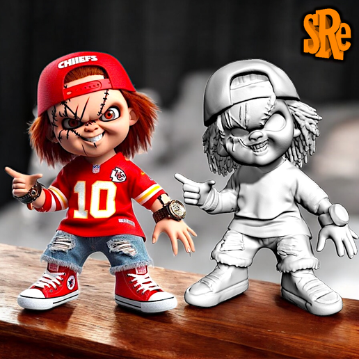 🧑‍🎨 Chucky the diabolical doll URBAN STYLE・ STL File for 3D printing・Cults