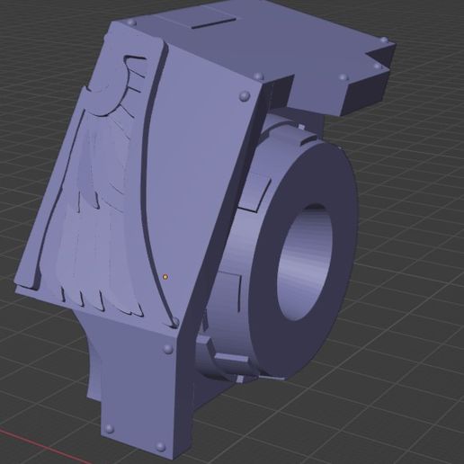 🤖 Stompy robot shoulder with some angel wings・Free STL File for 3D ...