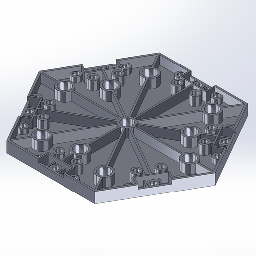 🤖 Action Base 5 base plate・ STL File for 3D printing・Cults