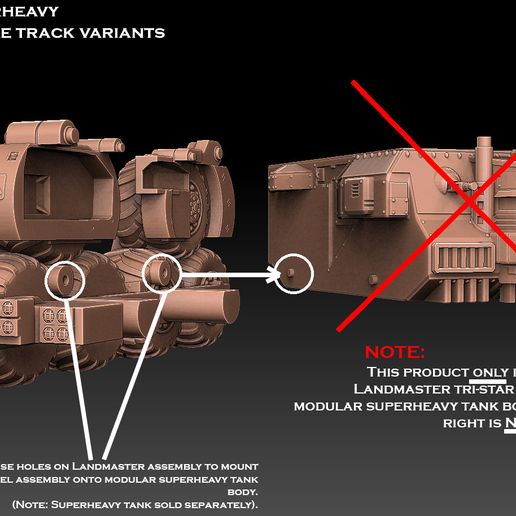 ⭐ Landmaster Tri Star Wheels Royalty Free Licence・ 3D File for ・Cults