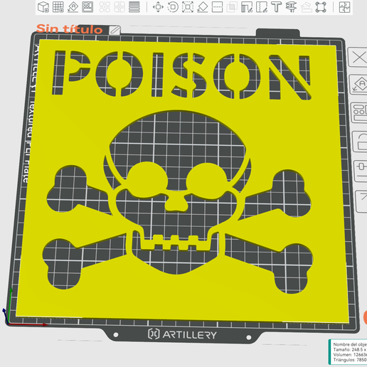🧑‍🔧 POISON Template・ STL File for 3D printing・Cults