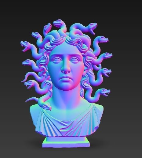 👤 Medusa Bust – Mythological Sculpture-Inspired 3D Model・ STL File for ...