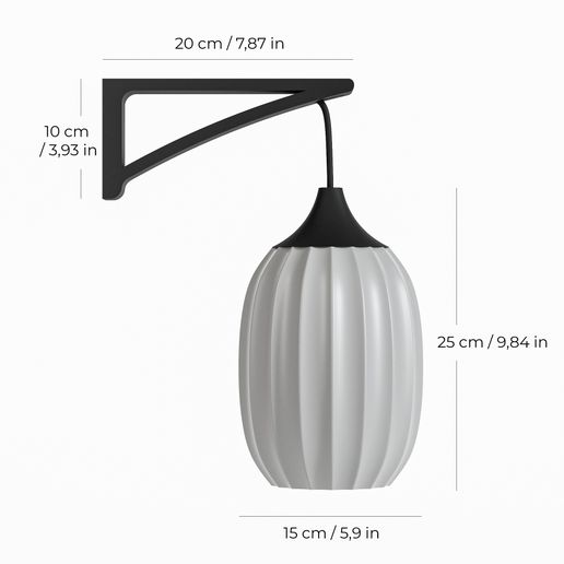 3D file 3D Printables Wall Lamp Model STL, Wall Lamp, Modern Wall Lamp ...
