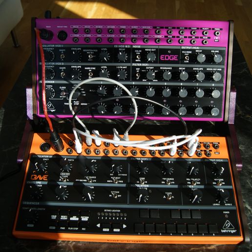 🎵 Behringer Crave / Edge / Spice Stand – 3D Printed Modular Dual Synth ...