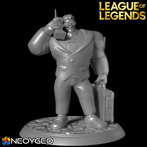 🎄 DR. MUNDO CORPORATE - LEAGUE OF LEGENDS・ STL File for 3D printing・Cults