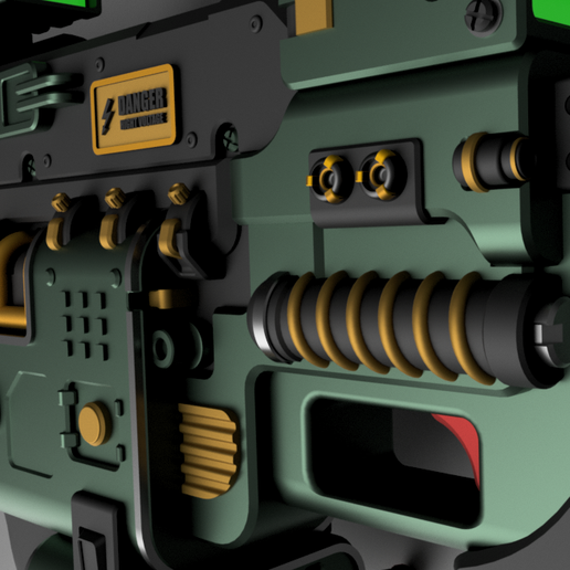 🔫 Cyberpunk Weapon THK-B6・ 3D File for 3D printing・Cults