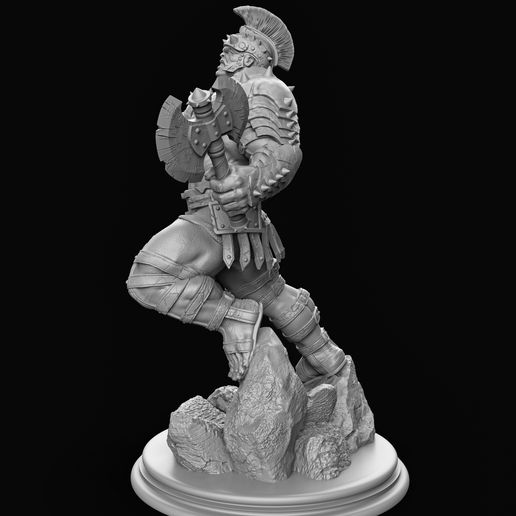 STL file gladiator hulk fan art 🎨 ・3D printable design to download・Cults
