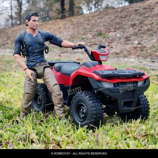 🚁 SCX24 To 1/10 ATV Conversion Kit For Action Figures Including Driver ...