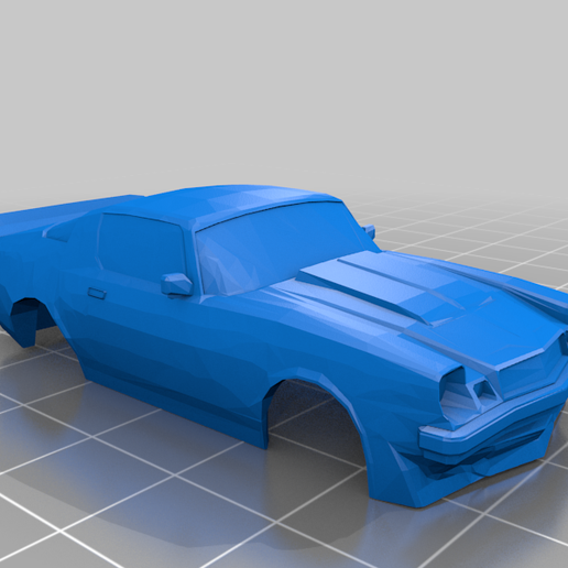 免费 3D 文件 Chevrolet Camaro Z28 1977 - Turbo Racing Body Shell 1:76 (Gen2 ...