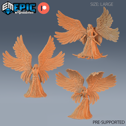 🎲 Corrupted Seraphim Set ‧ DnD Miniature ‧ Tabletop Miniatures ‧ Gaming ...