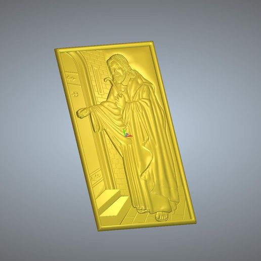 ️ jesus christ door・ 3D File for 3D printing and CNC machining - Laser ...