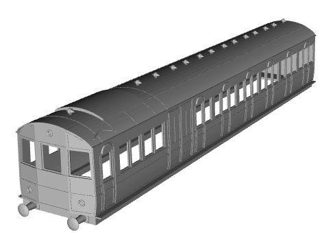 🛤️ Vagón MV del Ferrocarril Metropolitano de 1927 escala 1/148・Archivo ...