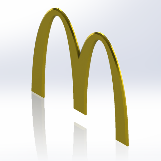 🍟 McDonald's Logo・Free STL File for 3D printing・Cults