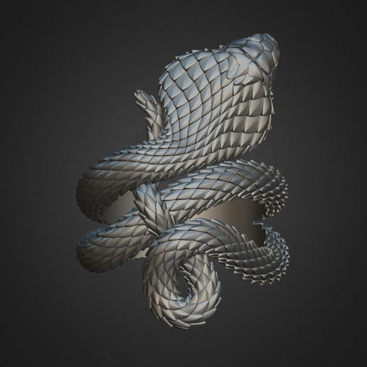 3D file Ring Cobra 💍 ・3D printable design to download・Cults