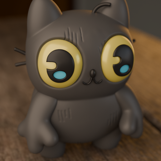 🐱 Toastada - Lindo gato・Archivo STL Gratis para Impresión 3D・Cults