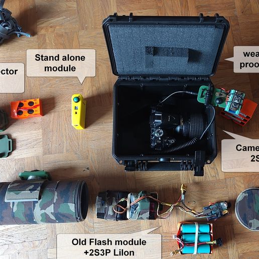 STL file Camera Trap wireless Motion detector: Arduino based 📷 ・Design ...