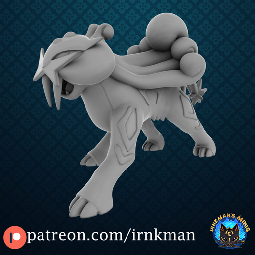 Free STL file Raikou (35mm True Scale Pokemon Series) 🐉 ・3D printable ...