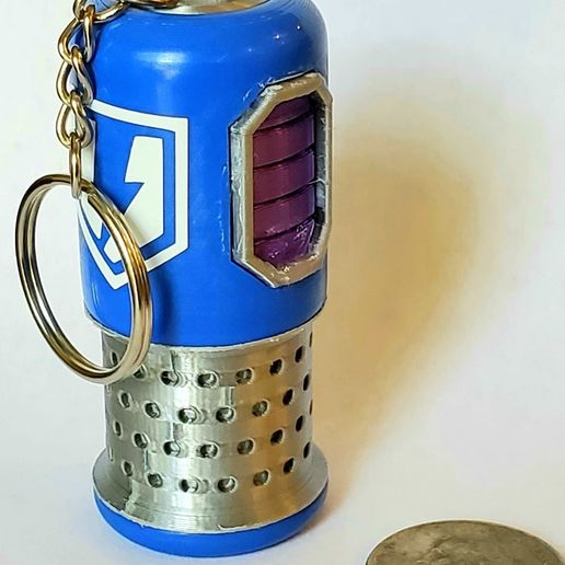 🛡️ Shield Battery Keychain・Free 3D File for ・Cults