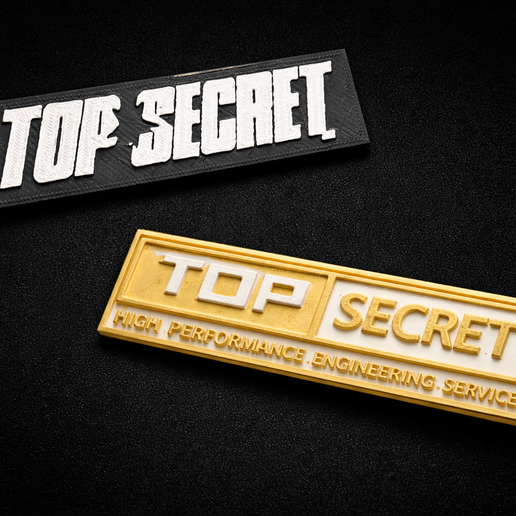 🔝 Top Secret x2・Archivo STL para Impresión 3D・Cults