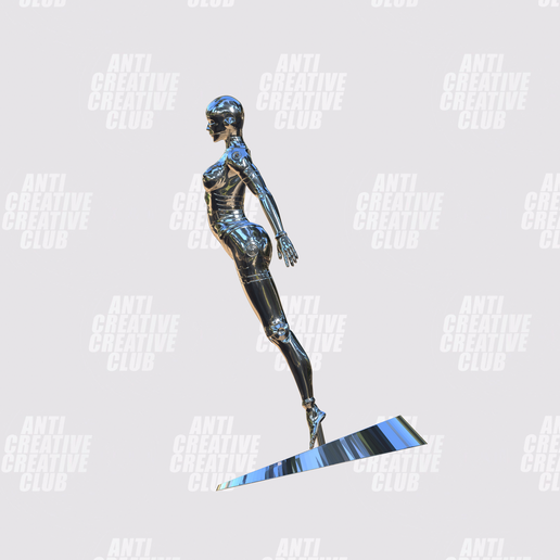 👾 The Weeknd Sorayama Statue AfterHours Til Dawn Concert Chrome 3D ...