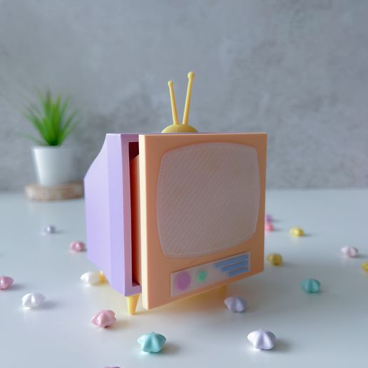 📺 Retro TV Storage Box – A Blast from the Past with Hidden Space!・ STL ...