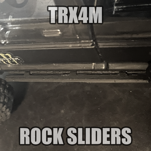 🪨 TRX4M ROCK SLIDERS TUBE STYLE (FITS F-150 & K10 HIGH TRAIL))・ STL ...