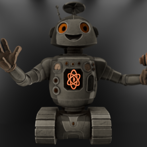 🤖 Retro-Futuristic Companion Bot - 3D Print Model - STL/3MF - High ...